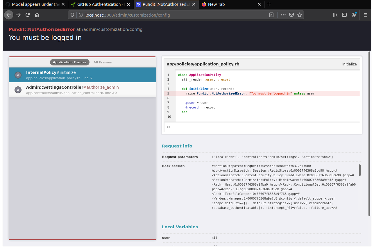 Modal appears under the navbar · Issue #13195 · forem/forem · GitHub