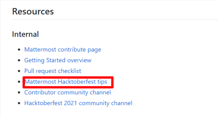 Update link for Hacktoberfest 2021 · Issue #860 · mattermost/mattermost-handbook · GitHub