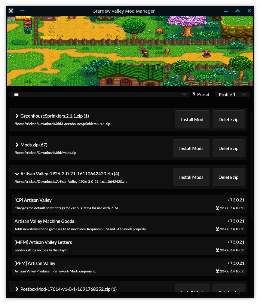 GitHub - Tricked-dev/stardew-mod-manager: A new type of mod manager for Stardew Valley. written ...