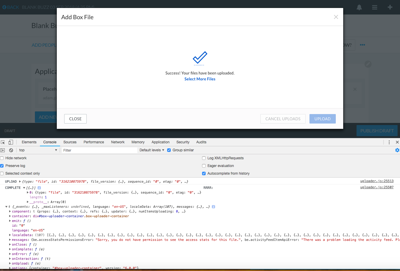 addListener for `ContentUploader` Events not firing · Issue #524 · box ...