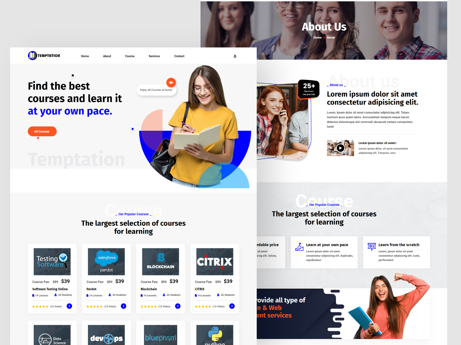 GitHub - itsalok/Temptation: An e-learning website.