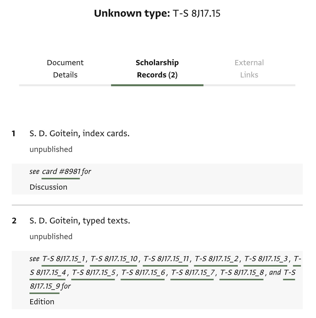 As researcher, I want footnotes from the same source counted and ...