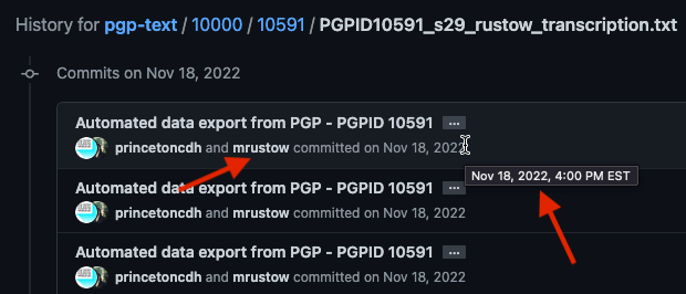 As a content editor, I want the log entry to record and differentiate ...