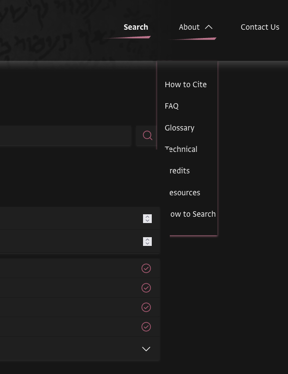 Dropdown header menu partially hidden behind search filters (z-index) · Issue #1360 · Princeton ...
