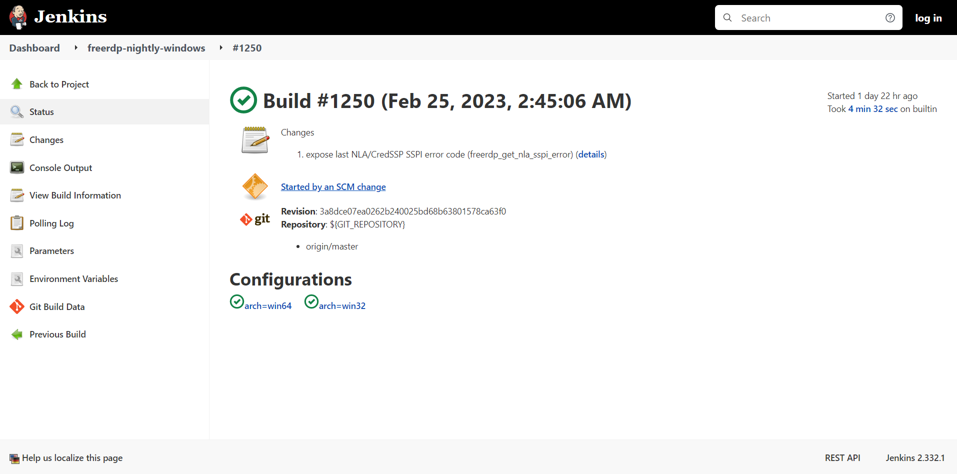 No Binaries Of Freerdp Nightly For Windows To Download Jenkins Server · Issue 8725 · Freerdp
