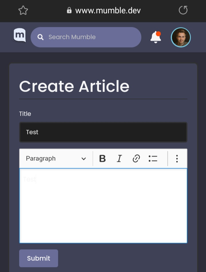 Text doesn't appear in Dark Mode (create-article) · Issue #230 · divanov11/Mumble · GitHub