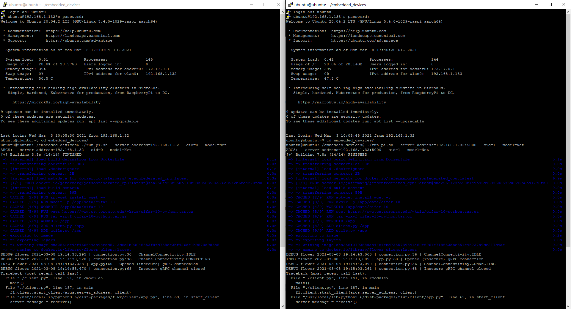 Trying to run quickstart_tensorflow · Issue #648 · adap/flower · GitHub