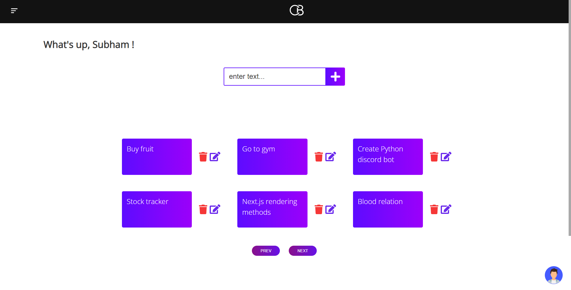 GitHub - subhamBharadwaz/Cubicle: A personal assistant web app using ...