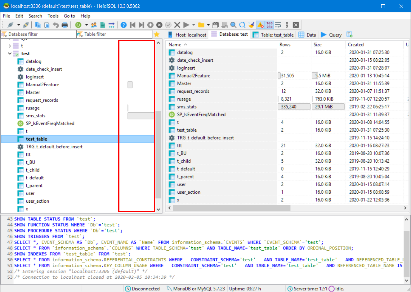 UI glitches in tree after losing connection · Issue #877 · HeidiSQL/HeidiSQL · GitHub
