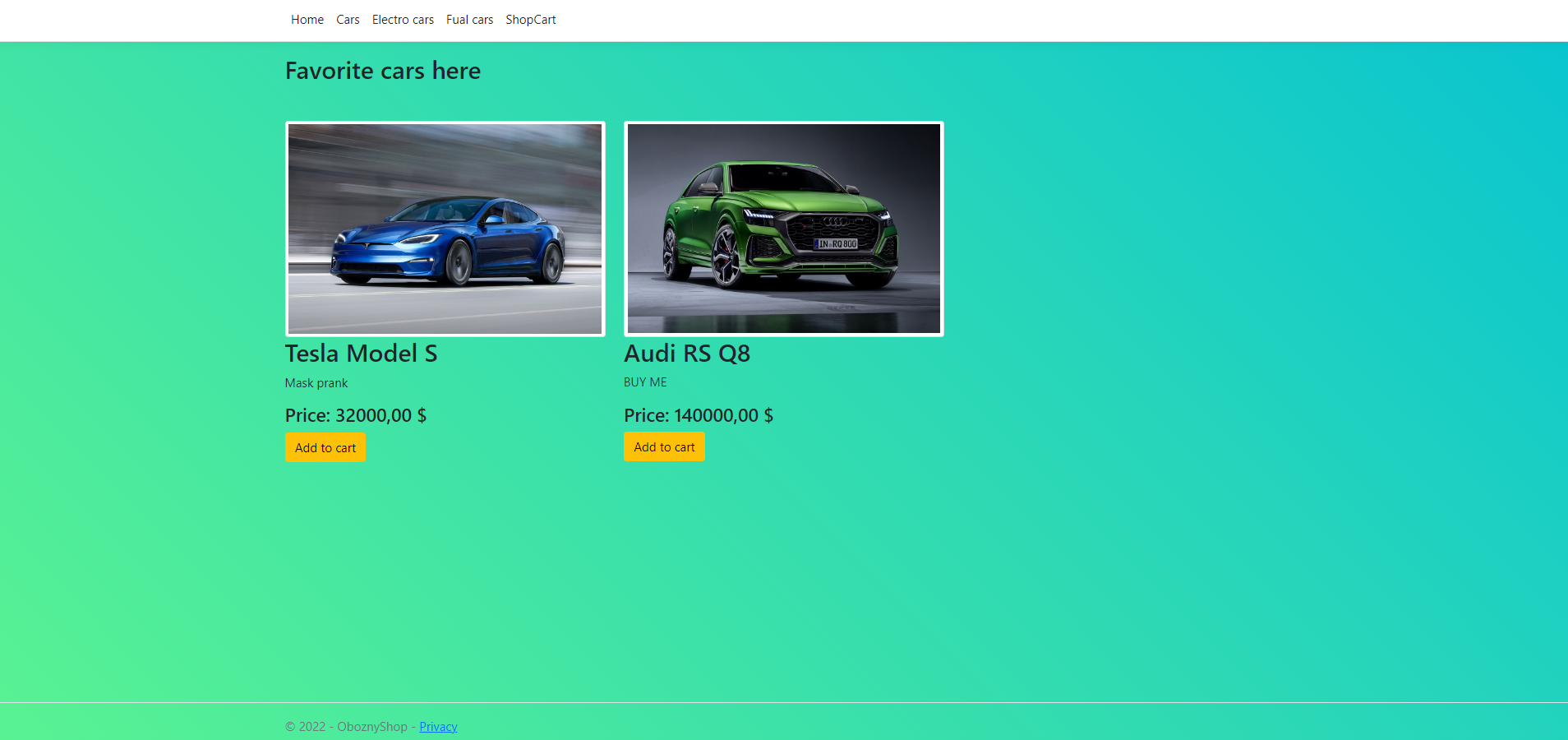GitHub - Tim-Abozny/AspNetCarStore