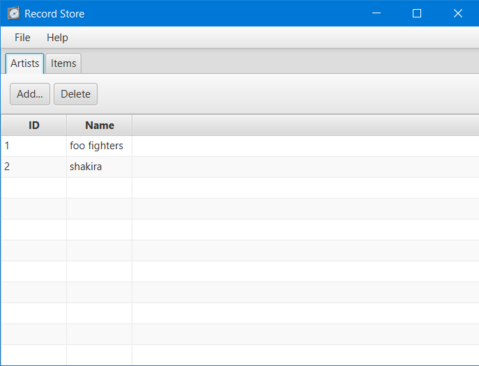 Github Cristiancfm Record Store Project Simple App For Managing