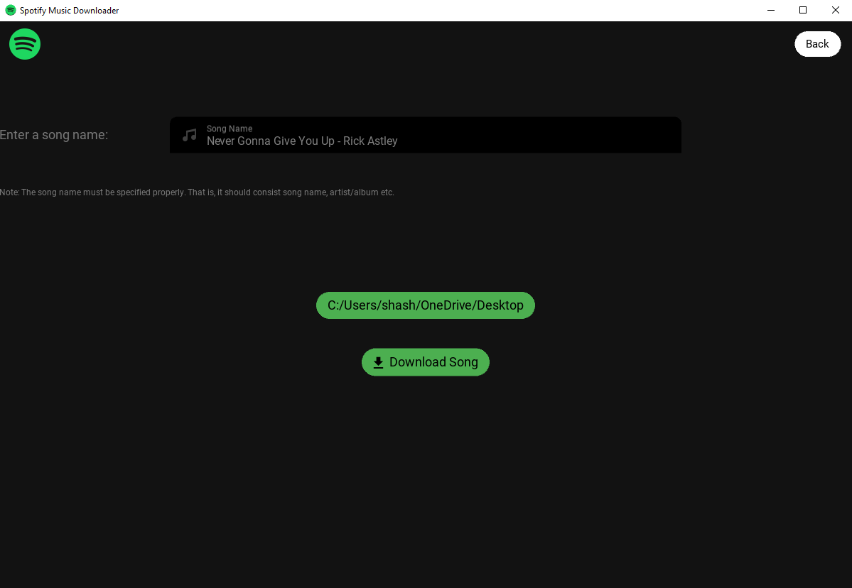 GitHub - Shashankh001/spotify-music-downloader: Download playlists and ...