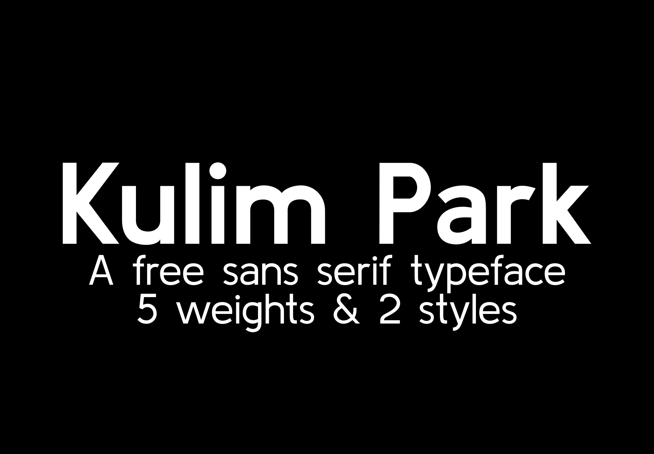 Add Kulim Park · Issue #1688 · google/fonts · GitHub