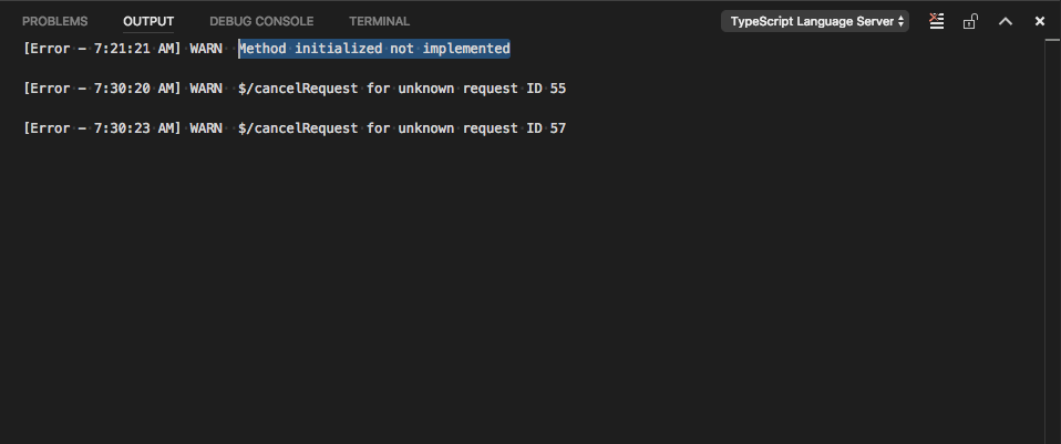 WARN Method initialized not implemented · Issue #29206 · microsoft/vscode · GitHub