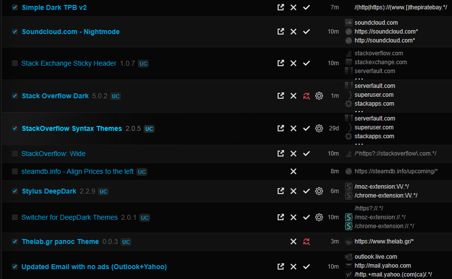 `semverCompare is not defined` error for most installed userCSS styles after manually "Check all ...