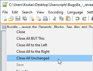 Replace in `Close Saved`/`Close Saved Editors in Group` the "Saved" with "Unchanged" (or back to ...
