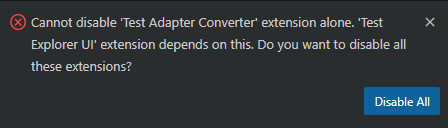 The extension should be converted to `Extension Pack` as it also ...