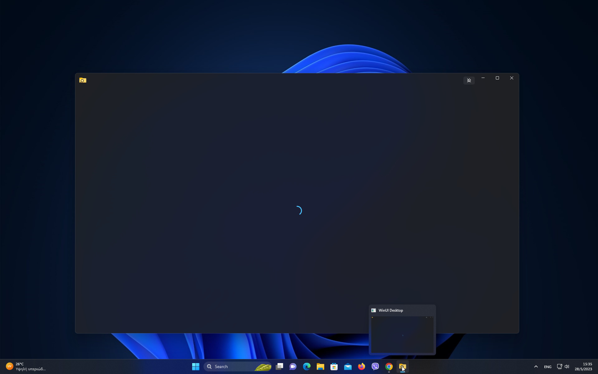 Empty window 'WinUI Desktop' hangs indefinitely at system launch ... Empty window 'WinUI Desktop' hangs indefinitely at system launch ...