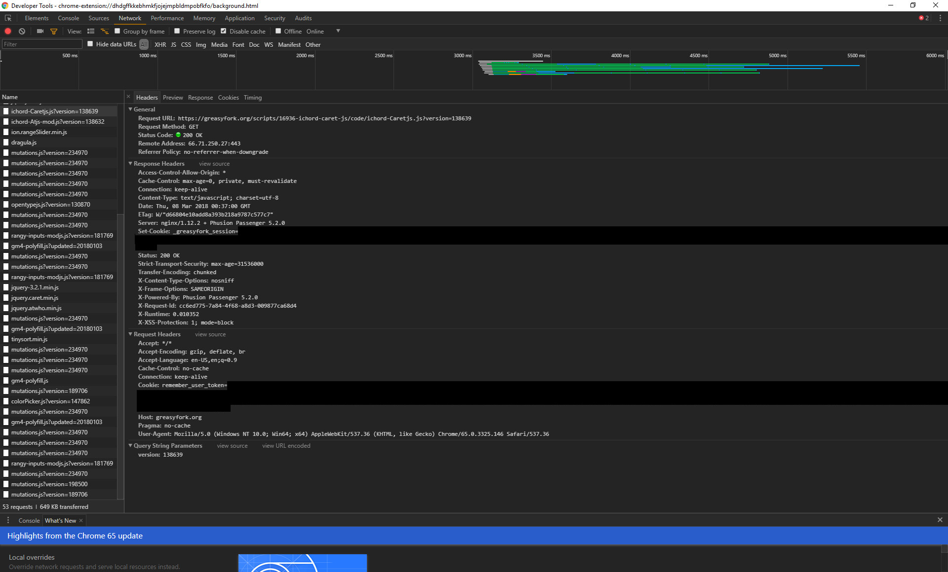 [Chrome] All the Externals by greasyfork.org of my installed scripts have become 0 byte (most ...