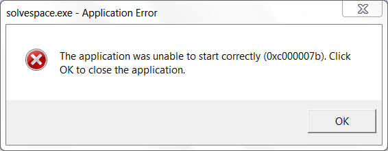 Can Not Launch On Win7 · Issue 1392 · Solvespace Solvespace · Github