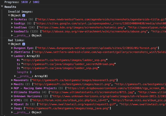 Automatically check valid links · Issue #513 · opengaming/osgameclones ...