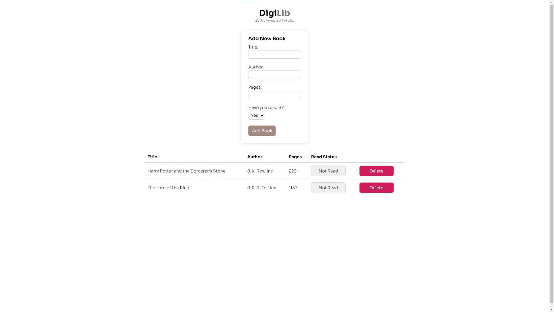GitHub - Muhammedyakubu/Digital-library: a digital library written in ...