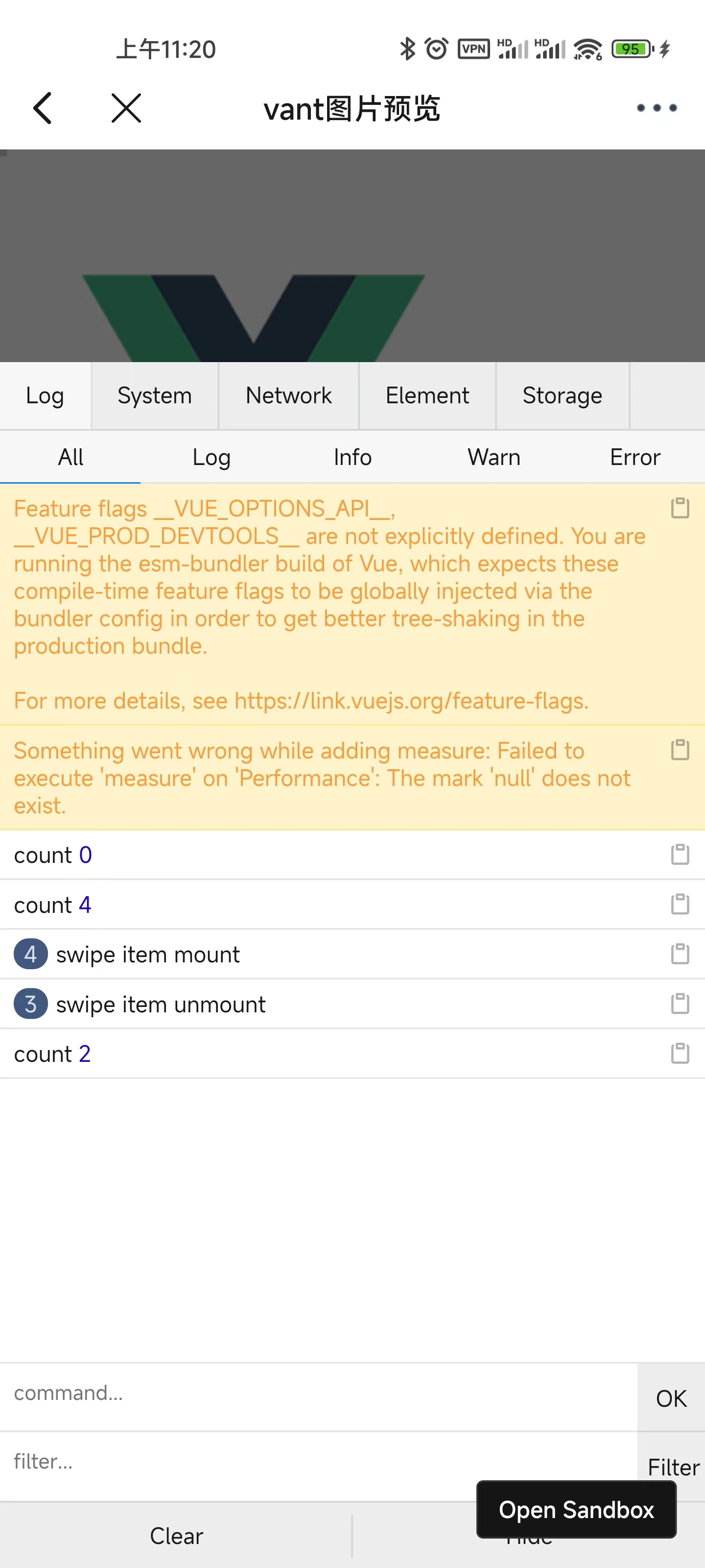 [Bug Report] 安卓的浙里办app以及支付宝小程序中图片预览组件多次预览以后工作不正常 · Issue #11132 · youzan/vant · GitHub