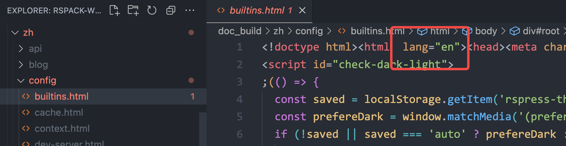 [Bug]: Incorrect `lang` attr in the html element · Issue #327 · web-infra-dev/rspress · GitHub