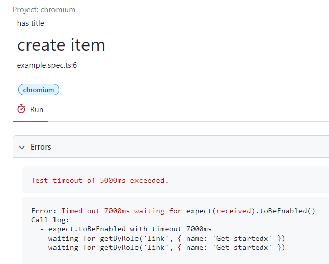 [bug] Misleading Expect Timeout In Reports · Issue 21664 · Microsoft Playwright · Github