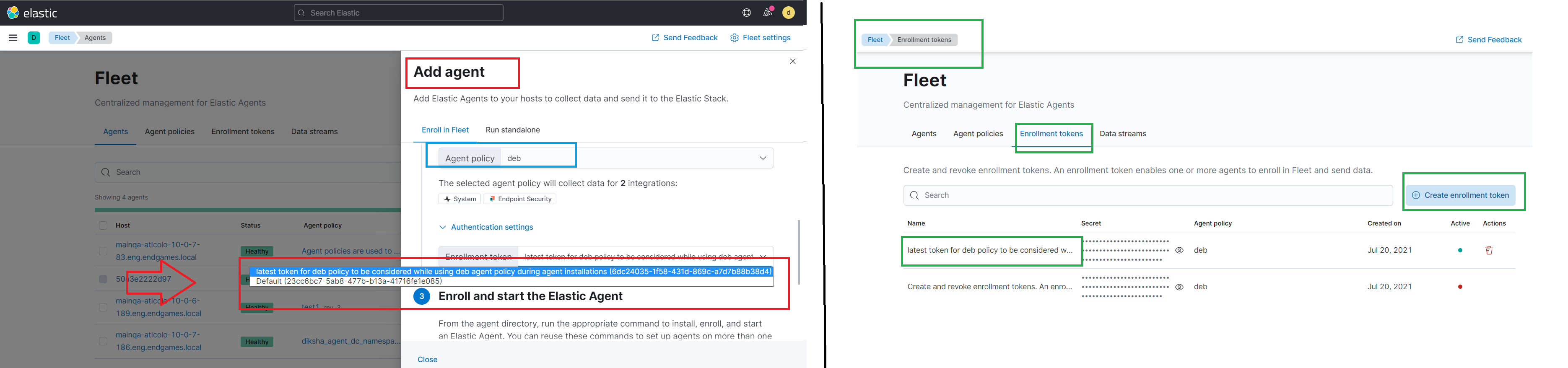 Long Enrollment Token Names Are Not Adjusted On Add Agent Fly Out · Issue 106236 · Elastic