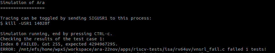 Narrowing instruction "vnsrl.wi" failing on Ara · Issue #181 · pulp-platform/ara · GitHub