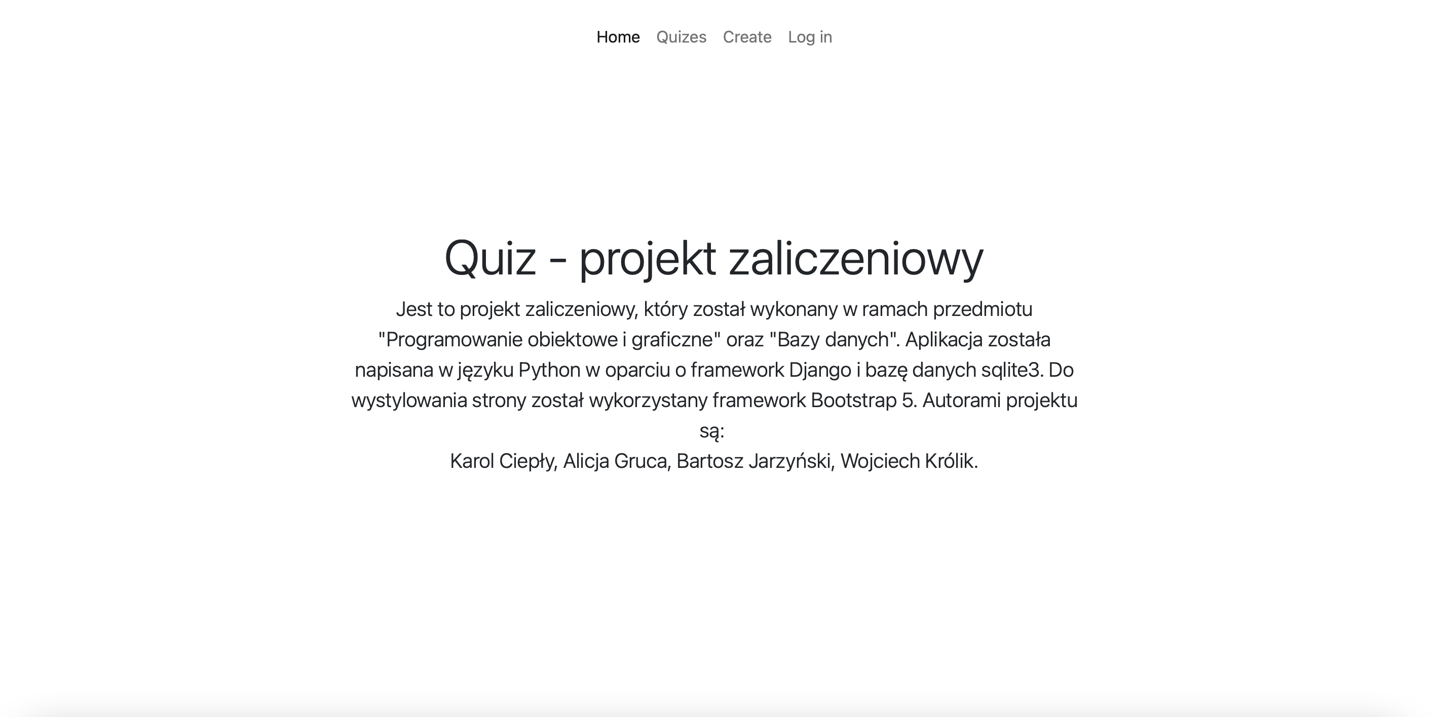 GitHub - glitterylungs/QuizWebApp: Quiz web app created with Django