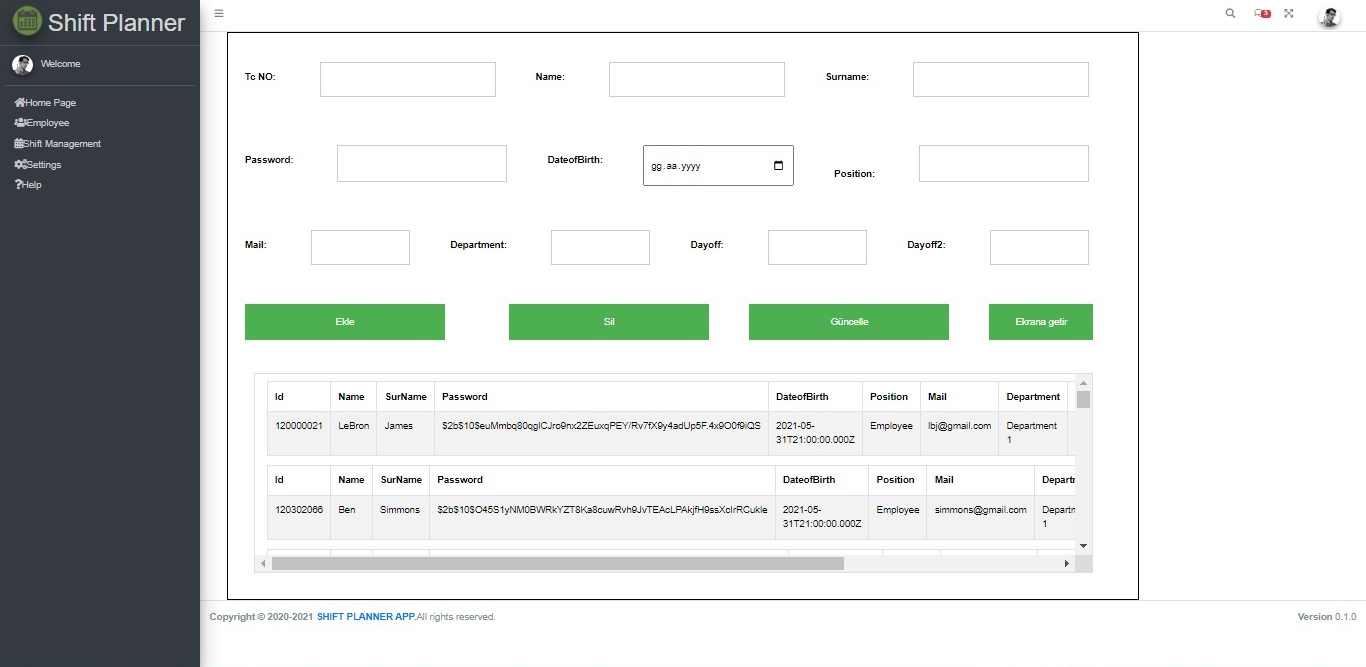 GitHub - Aligorithm-97/ShiftPlanner