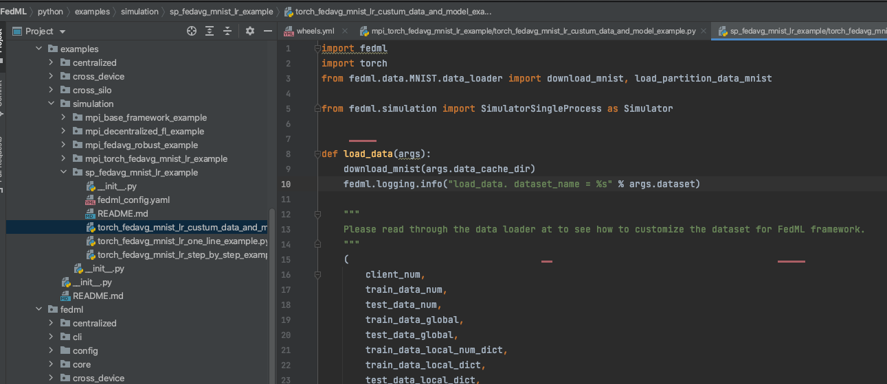 Exception has occurred: AttrbuteError (module 'fedml' has no attribute 'logger' · Issue #219 ...