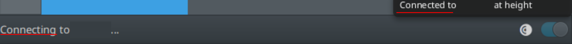 [Bug] Connection toggle tool-tip says "connected" while still re-connecting to server · Issue ...