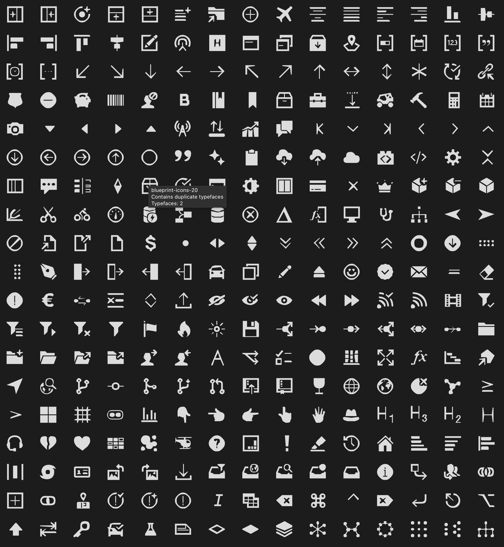 V4 Icon Font Visual Regressions · Issue 5002 · Palantirblueprint · Github 