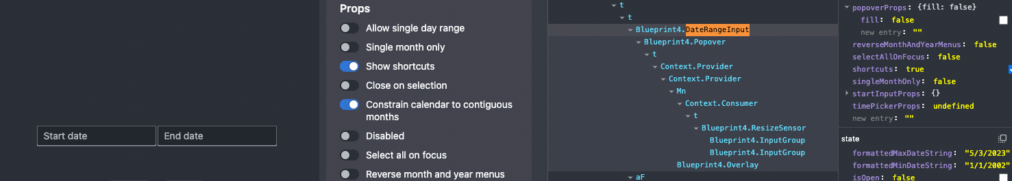 DateRangeInput2 has no replacement for popoverProps.fill · Issue #5710 · palantir/blueprint · GitHub