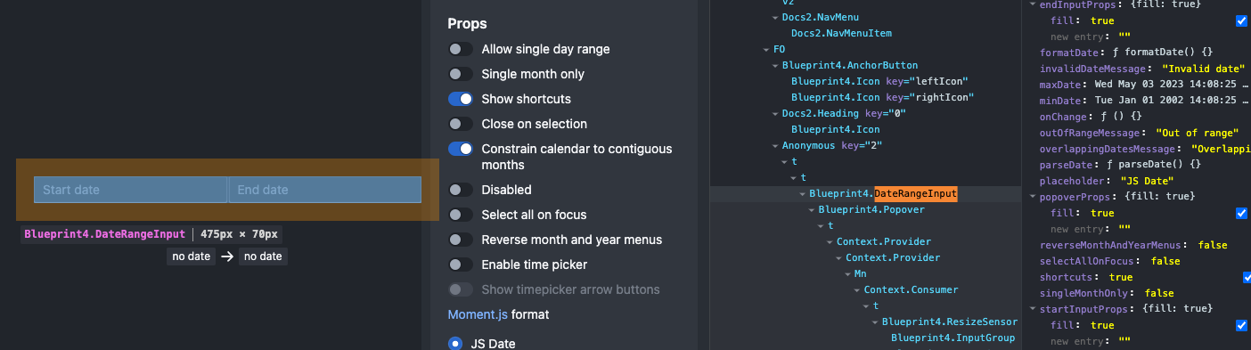 DateRangeInput2 has no replacement for popoverProps.fill · Issue #5710 · palantir/blueprint · GitHub