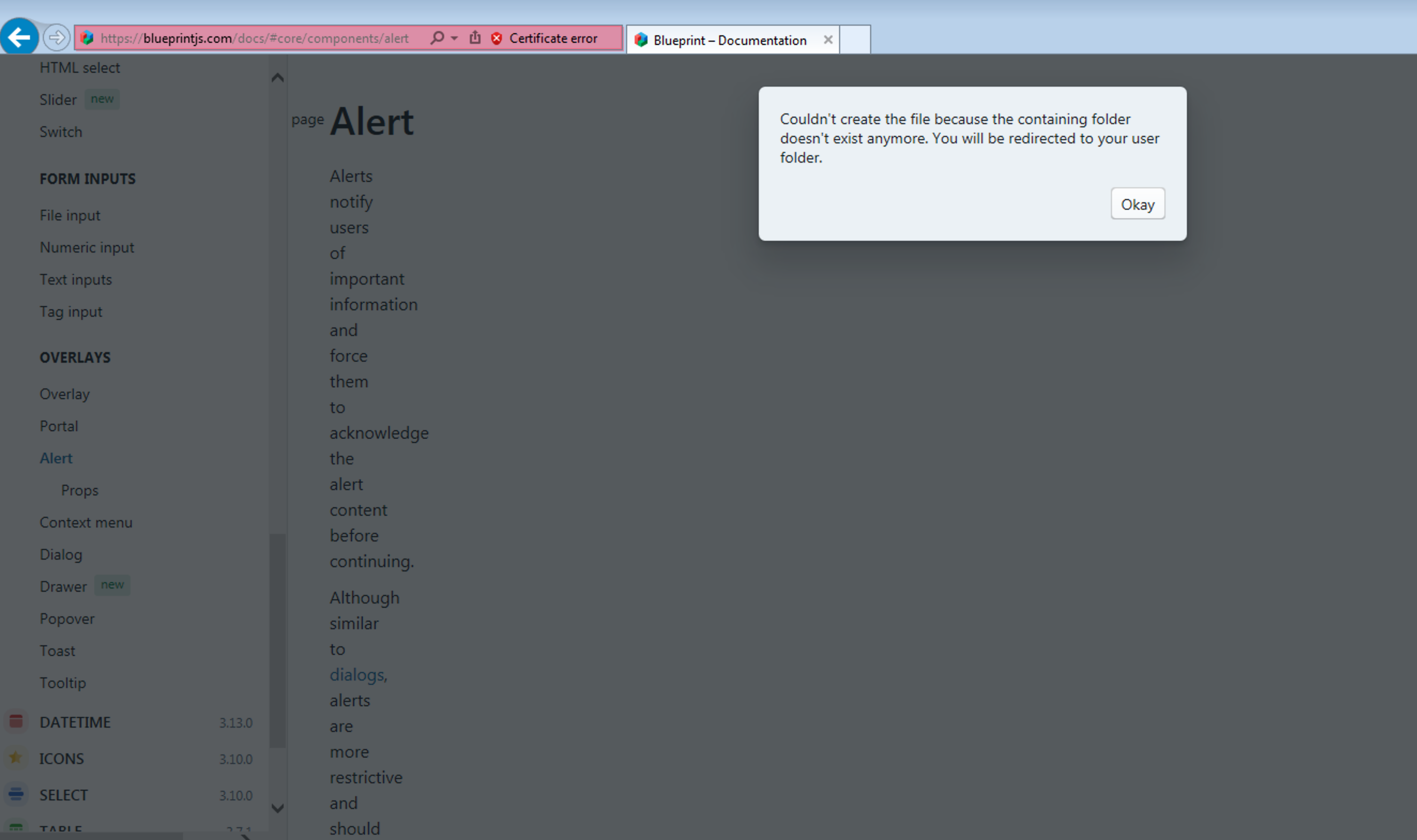 Docs Theme Bug Dialogs Break Page Layout In Ie11 · Issue 3830 · Palantirblueprint · Github 