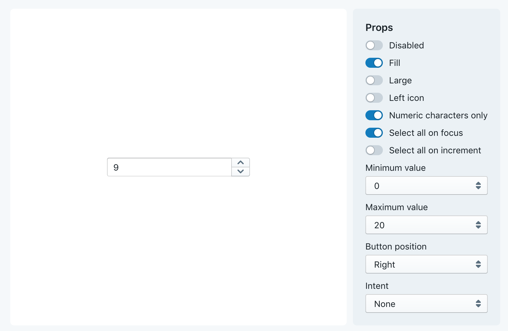 NumericInput fill prop doesn't work · Issue #4213 · palantir/blueprint · GitHub