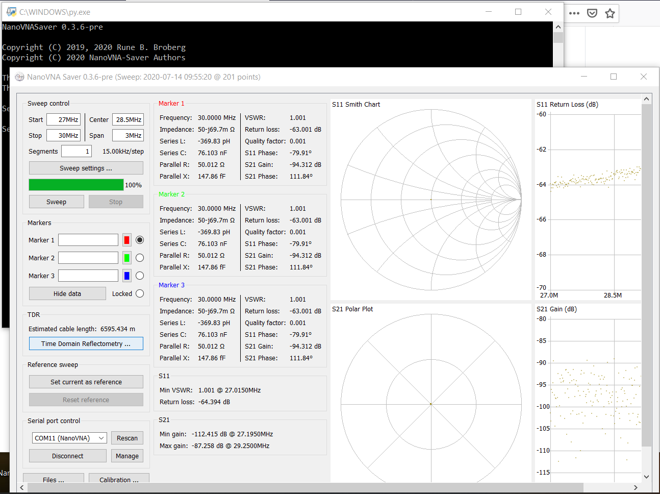 NanoVNA-Saver 3.6 pre freezes when started from scratch from scratch ...