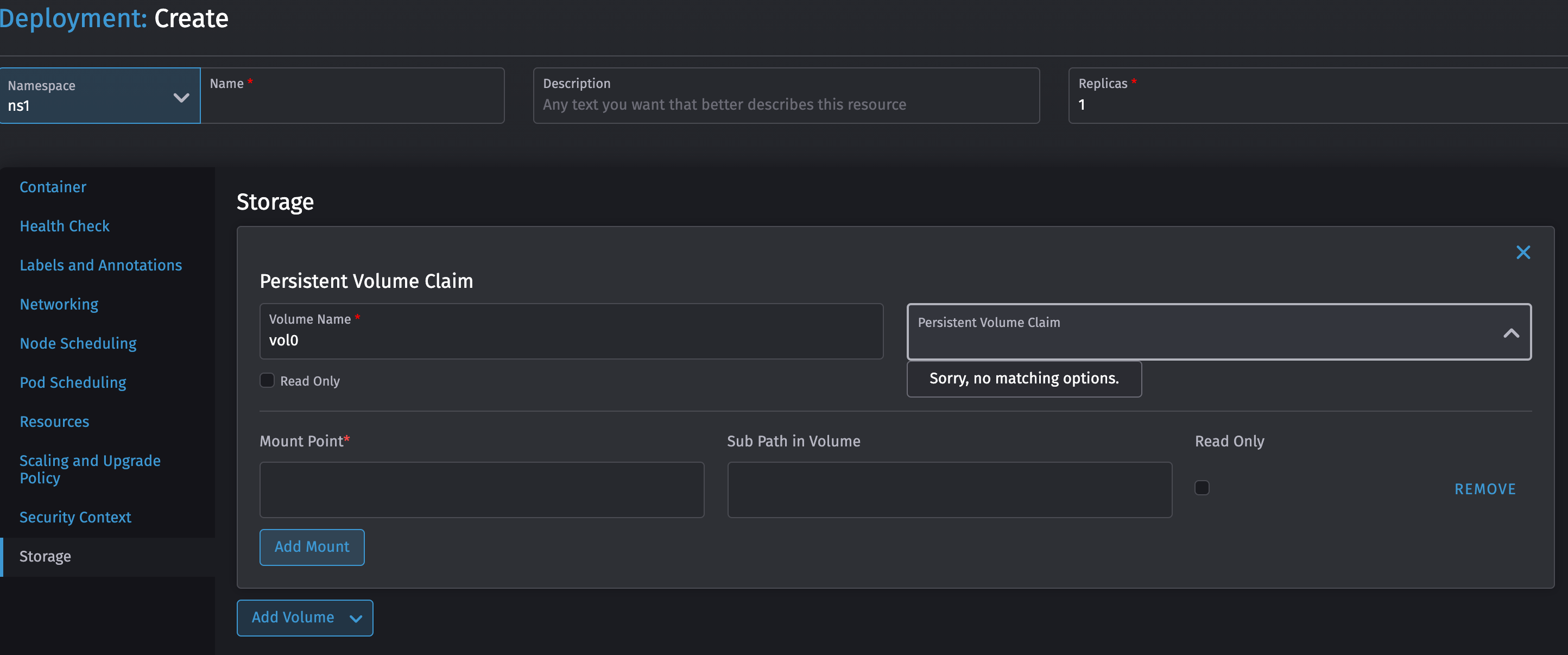 Explorer view doesn't list the existing pv with access mode ...