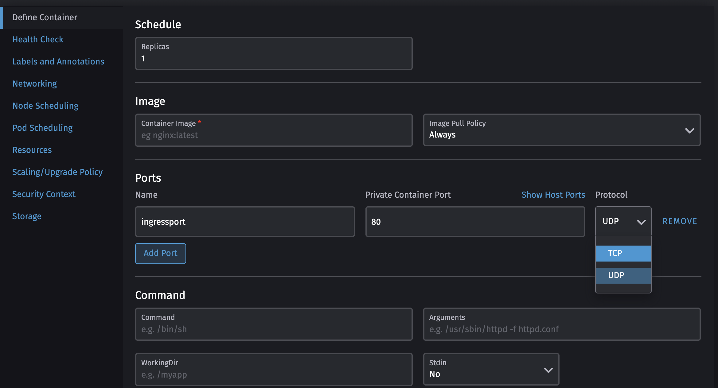 Value Seen Selected In Protocol Dropdown Is Incorrect · Issue 1291 · Rancherdashboard · Github