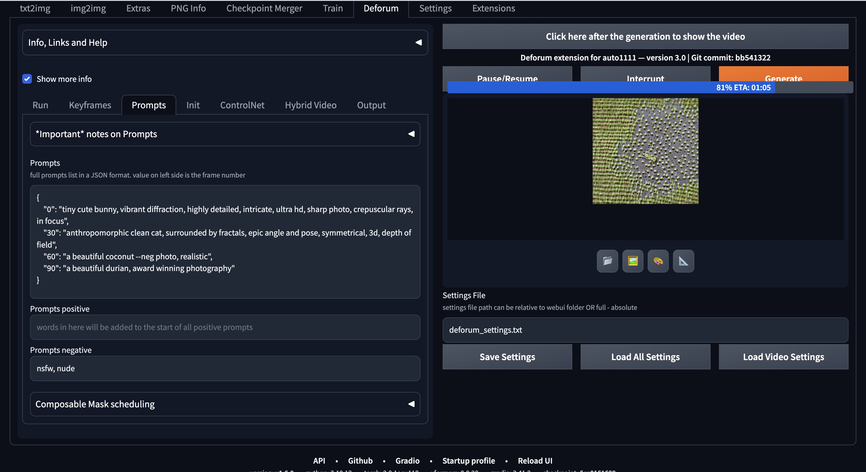 Problems with deforum after upgrade · Issue #2030 · Mikubill/sd-webui-controlnet · GitHub