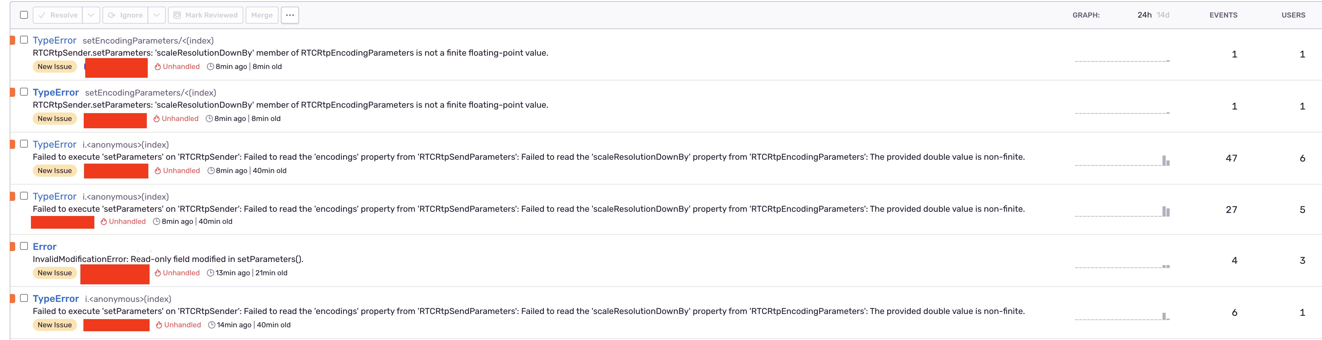 Rtcrtpsender Errors · Issue 1723 · Awsamazon Chime Sdk Js · Github