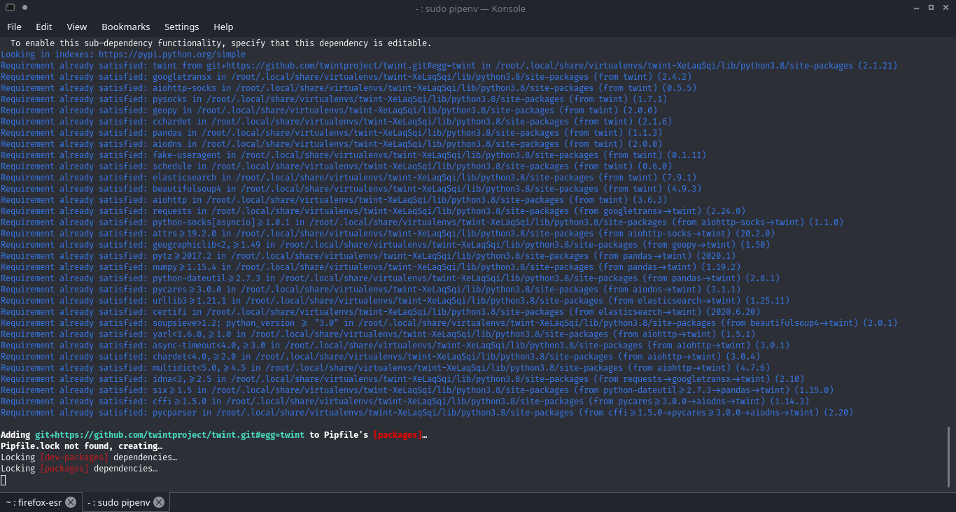 Pipfile Lock Not Found · Issue 987 · Twintproject Twint · Github