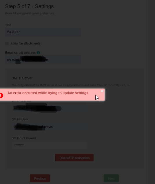 Step 5 of 7 - Settings error · Issue #912 · opensupports/opensupports · GitHub