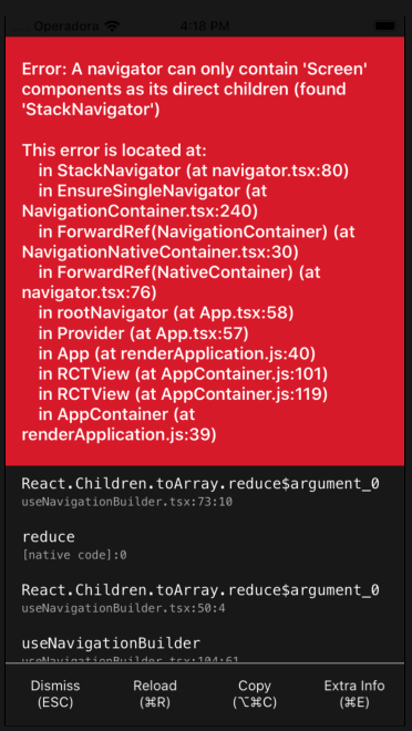 [v5.0] Missing Example using Nested/Multiple Stacks inside NavigationNativeContainer · Issue ...