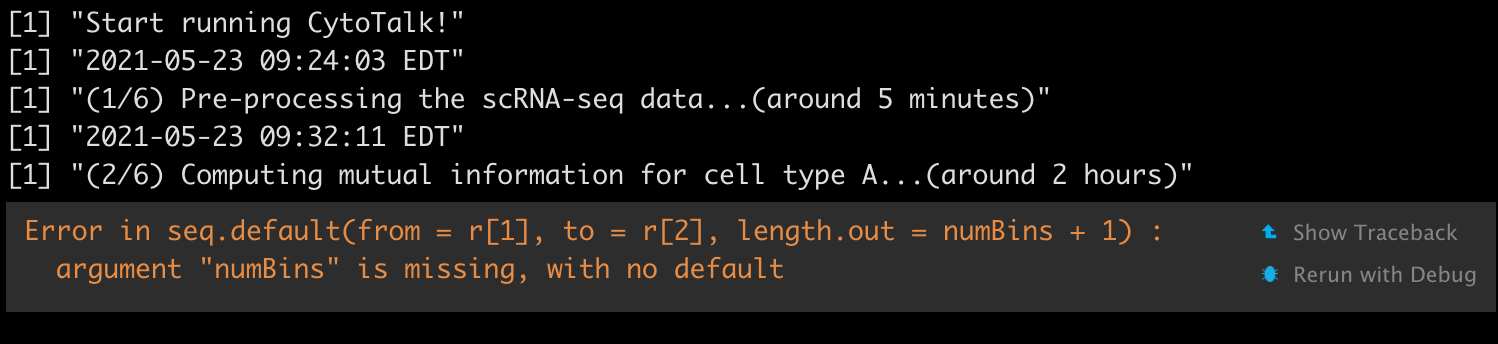 Error with running bash InferIntracellularNetwork_part1.sh · Issue #1 · huBioinfo/CytoTalk · GitHub