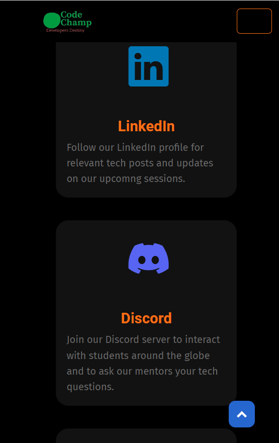 Improving the overall responsiveness on mobile · Issue #102 · DeveloperAshish8/CodeChamp-s ...